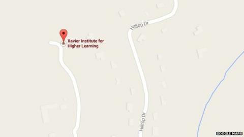X-Men Xavier Institute mansion appears on Google Maps - BBC News