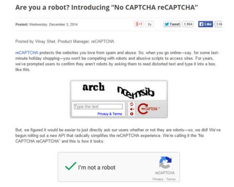 Who, what, why: What is replacing Google's annoying ReCaptcha test ...
