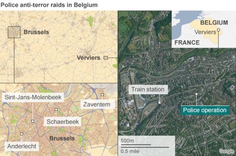 Belgium charges five over 'terror plot to kill police' - BBC News