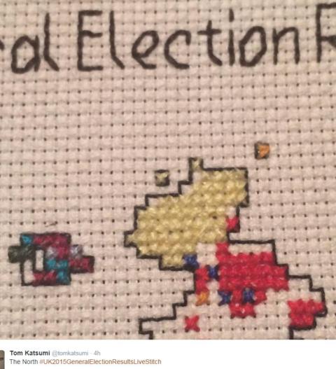 Cross-stitching the general election - BBC News