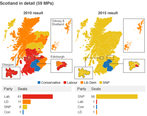 Election 2015: Maps of turnout and party strength - BBC News
