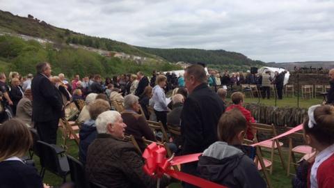 Cambrian mining disaster remembered 50 years on at service - BBC News