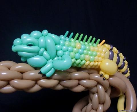 Japanese balloon art hits new heights - BBC News