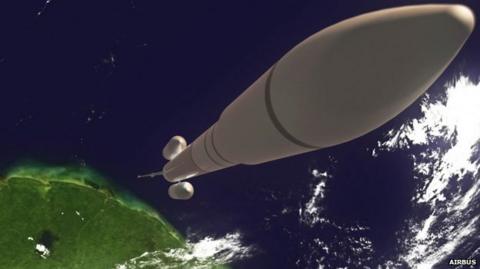 Airbus unveils 'Adeline' re-usable rocket concept - BBC News