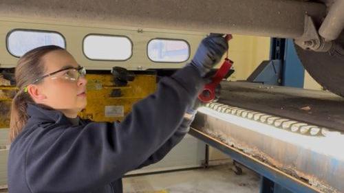 Ambulance service's first female mechanic reflects on her role - BBC News