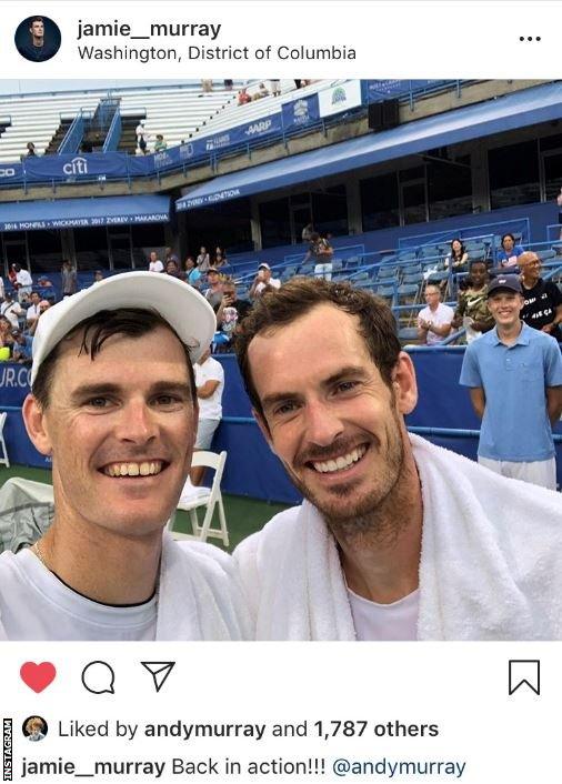 Andy Murray & Jamie Murray win at Washington Open - BBC Sport