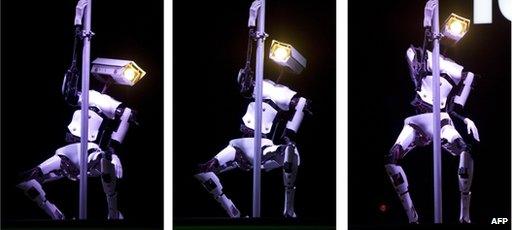 Cebit's pole-dancing droids and other new technologies - BBC News