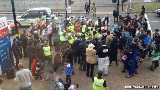 Man charged after Birmingham Tesco protest - BBC News