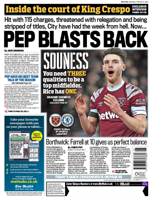 Saturday's back pages - BBC Sport