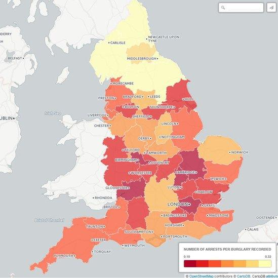Police make '14 arrests for every 100 burglaries' - BBC News