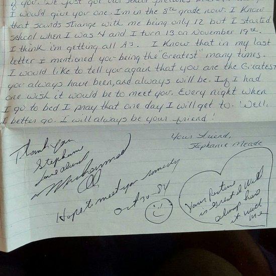 'Muhammad Ali was my pen pal for 30 years' - BBC News