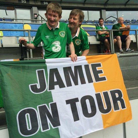 Euro 2016: Irish fan Jamie Monaghan defies rare condition to collect ...