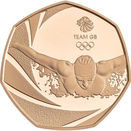 Swimmer Jazz Carlin makes Team GB 50p coin at Royal Mint - BBC News