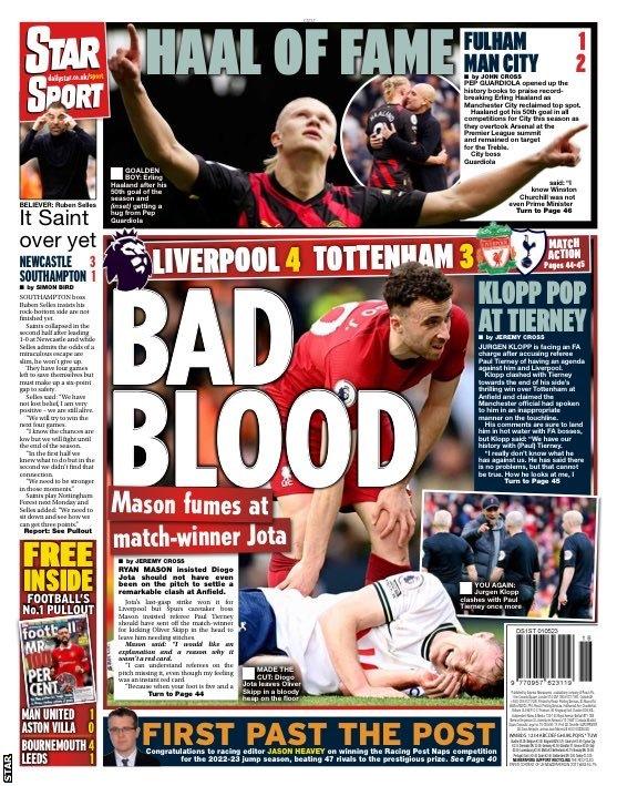 Monday's sports pages - BBC Sport