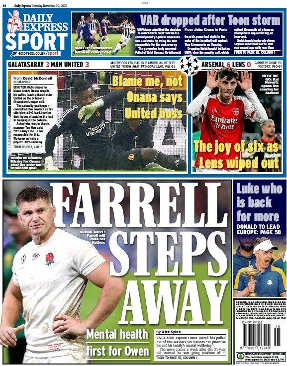 Thursday's back pages - BBC Sport