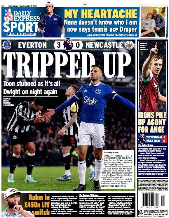 Friday's back pages - BBC Sport