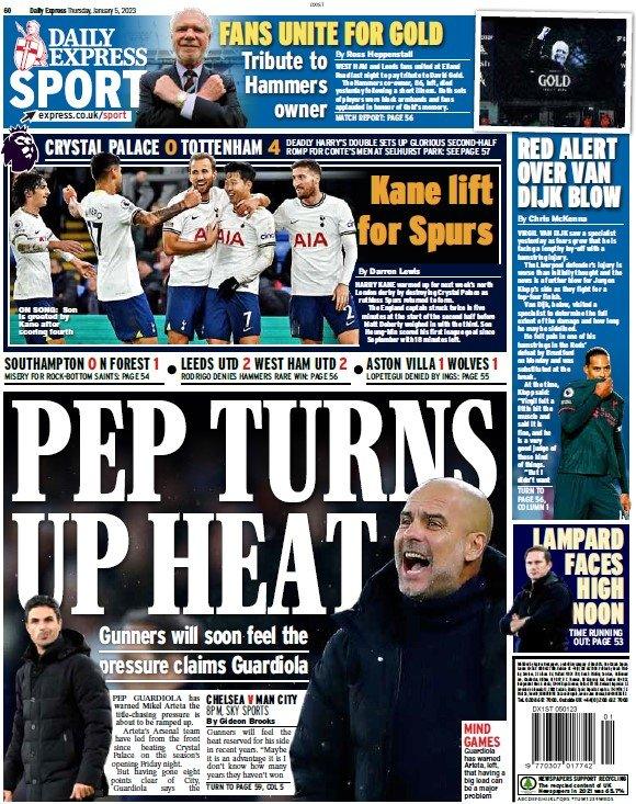 Thursday's back pages - BBC Sport