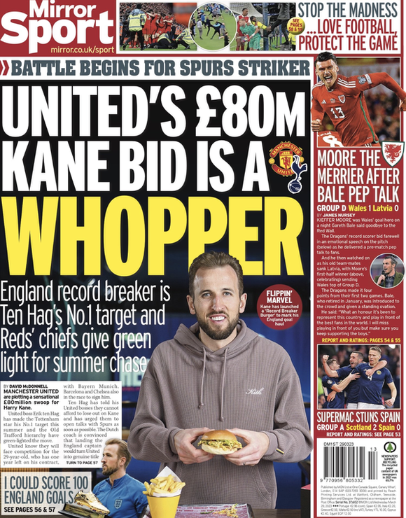 Wednesday's back pages - BBC Sport