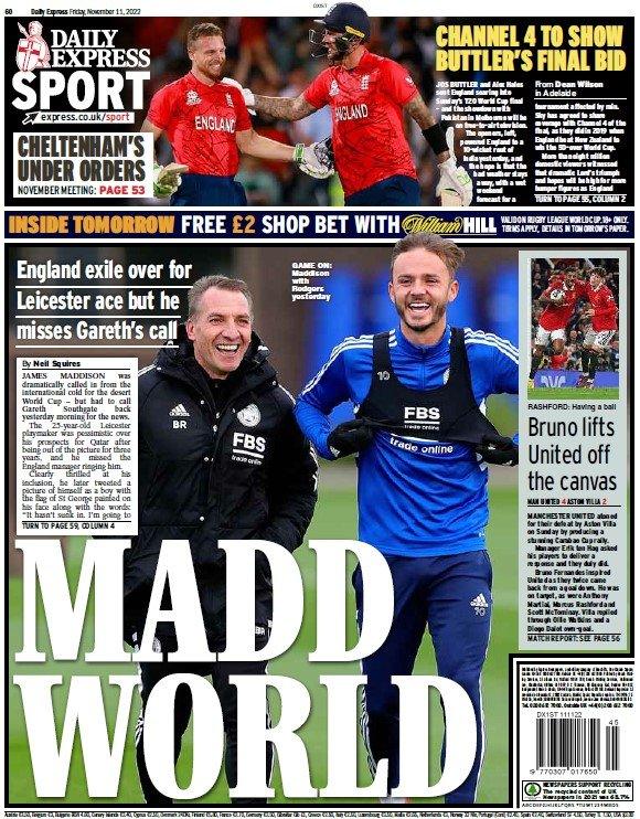 Friday's back pages - BBC Sport