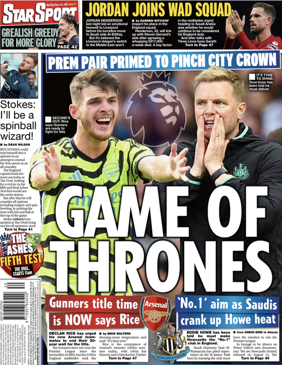 Thursday's back pages - BBC Sport