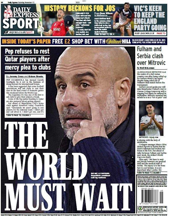 Saturday's back pages - BBC Sport