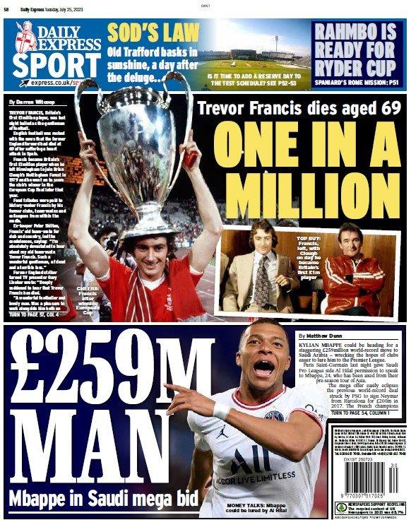 Tuesday's back pages - BBC Sport
