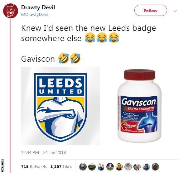 Leeds United fans not too impressed with club's new crest - BBC Sport
