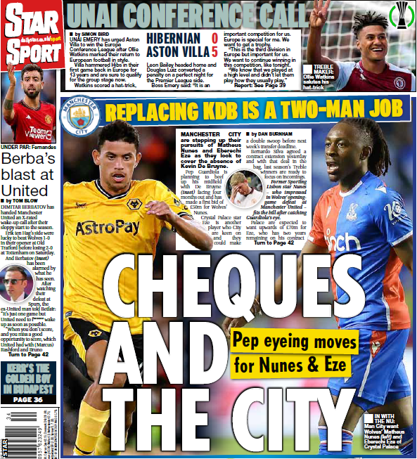 Thursday's back pages - BBC Sport