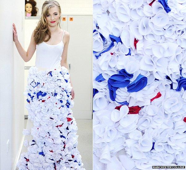 In pictures: Manchester College students turn England kits into dresses ...