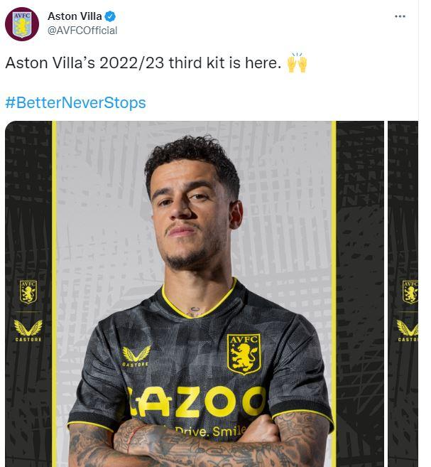 Aston Villa launch third kit for 2022-23 - BBC Sport