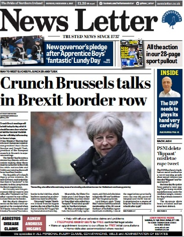 Paper Review: Borders, Santa Paws and covering Carey - BBC News