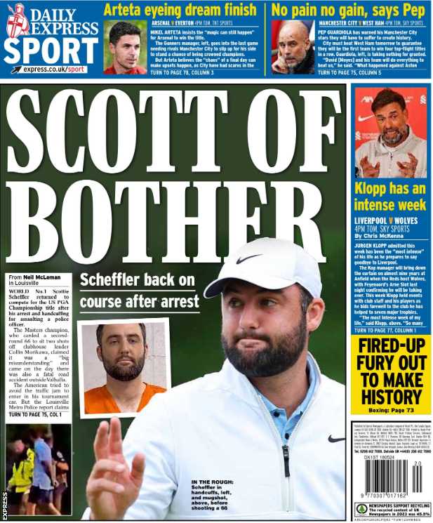 Saturday's back pages - BBC Sport