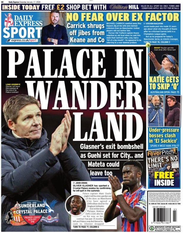 Football gossip: Glasner, Dro, Ward-Prowse, Larsen, Mateta, Pepi ...