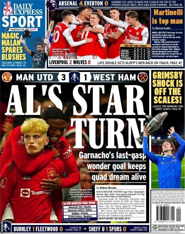 Thursday's back pages - BBC Sport