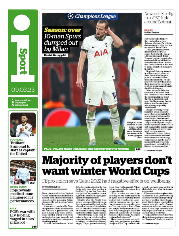 Thursday's back pages - BBC Sport
