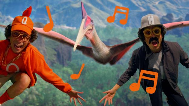 Learn about the Alamosaurus in a fun dinosaur rap with Andy Day - CBeebies