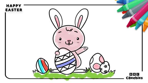 Free Easter colouring sheets | Eater activity for kids - CBeebies