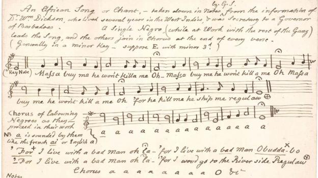 Barbados' oldest sheet music to unlock enslaved people's voices - BBC News
