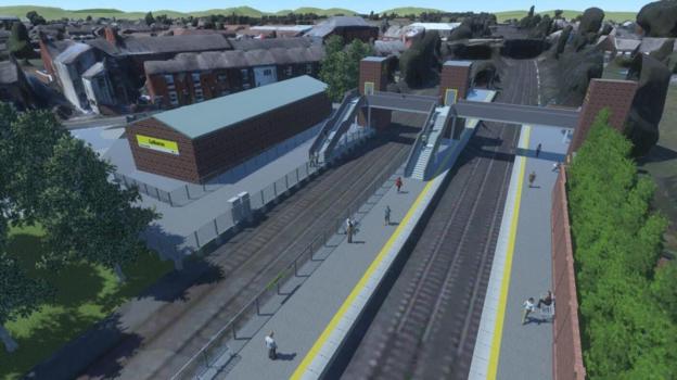 Golborne could get £32m train station after 60 years without one - BBC News