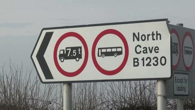 North Cave residents want HGV ban enforced on village roads - BBC News