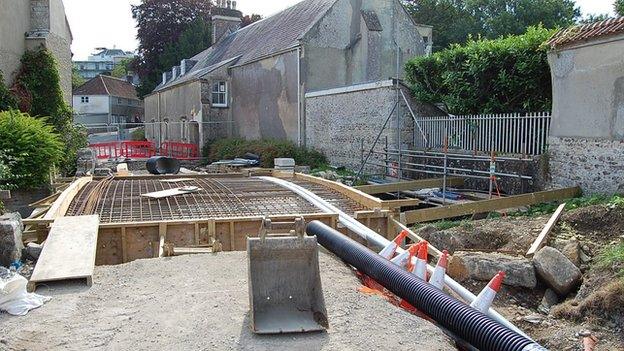Charminster church repairs start 18 months after floods - BBC News