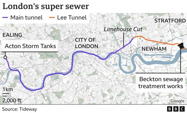 Thames Tideway Tunnel super sewer completed - BBC News