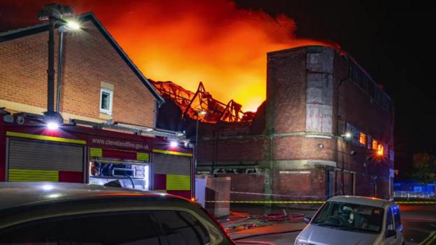 Former Hartlepool cinema significantly damaged by large fire - BBC News