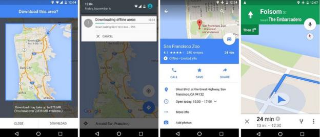 Google Maps gets offline search and directions - BBC News