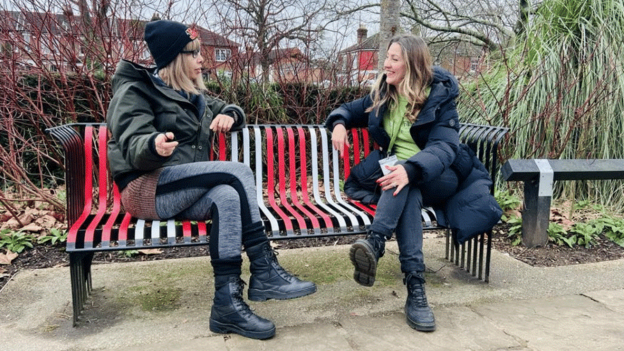 South Tyneside mental heath talking benches installed - BBC News