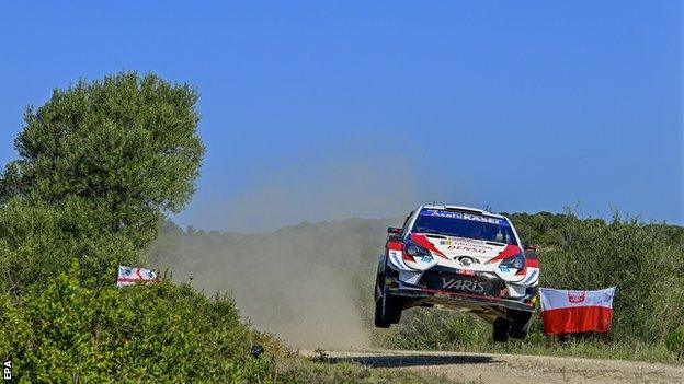 World Rally Championship: Elfyn Evans closes on title after Belgium ...