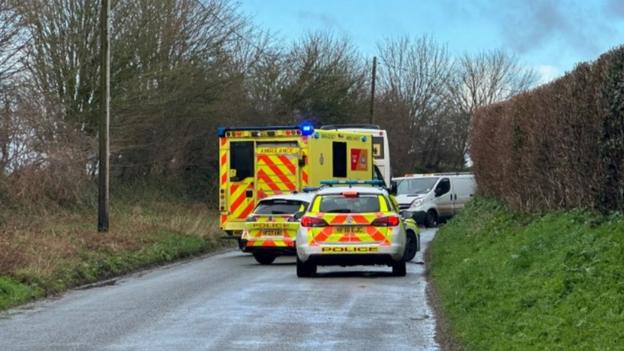 Van driver hurt in Sherborne school coach crash - BBC News