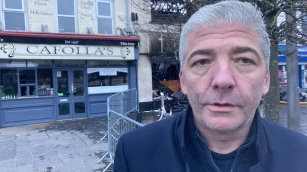 Newtownards: Fire at Cordners shoe shop brought under control - BBC News