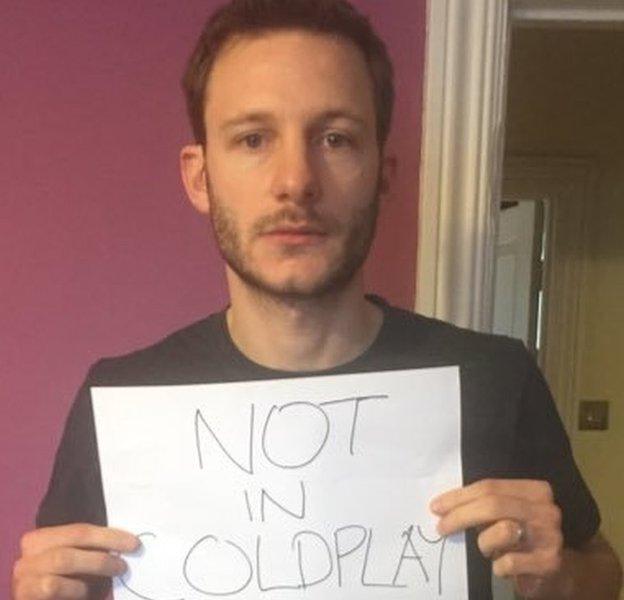 Chris Martin: Hello India, I'm not in Coldplay - BBC News