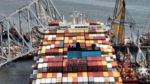 Crew trapped on Baltimore ship, seven weeks after bridge collapse - BBC ...